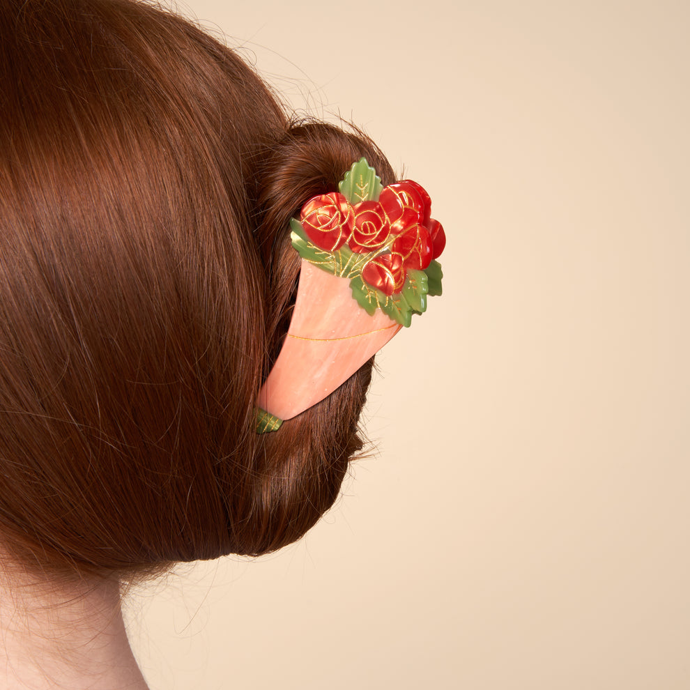 Roses Bouquet Hair Claw – Romantic Hair Gift | Coucou Suzette