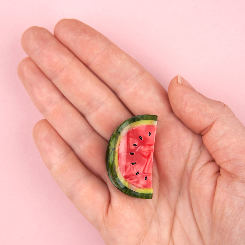 Watermelon Mini Hair Claw – Seasonal Accessory | Coucou Suzette
