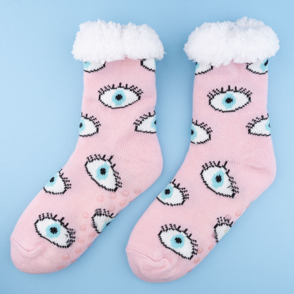 Winter Eye patterned Slipper Socks – Coucou Suzette