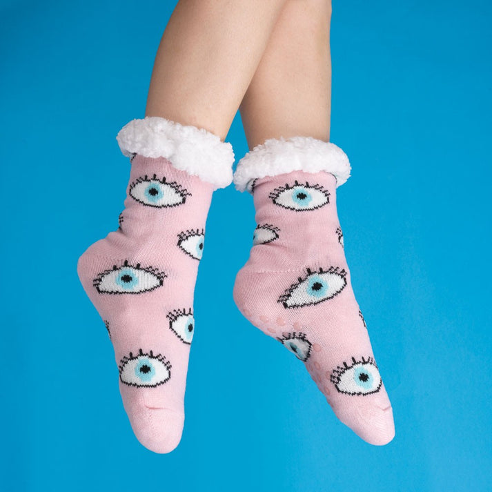 Winter Eye patterned Slipper Socks – Coucou Suzette