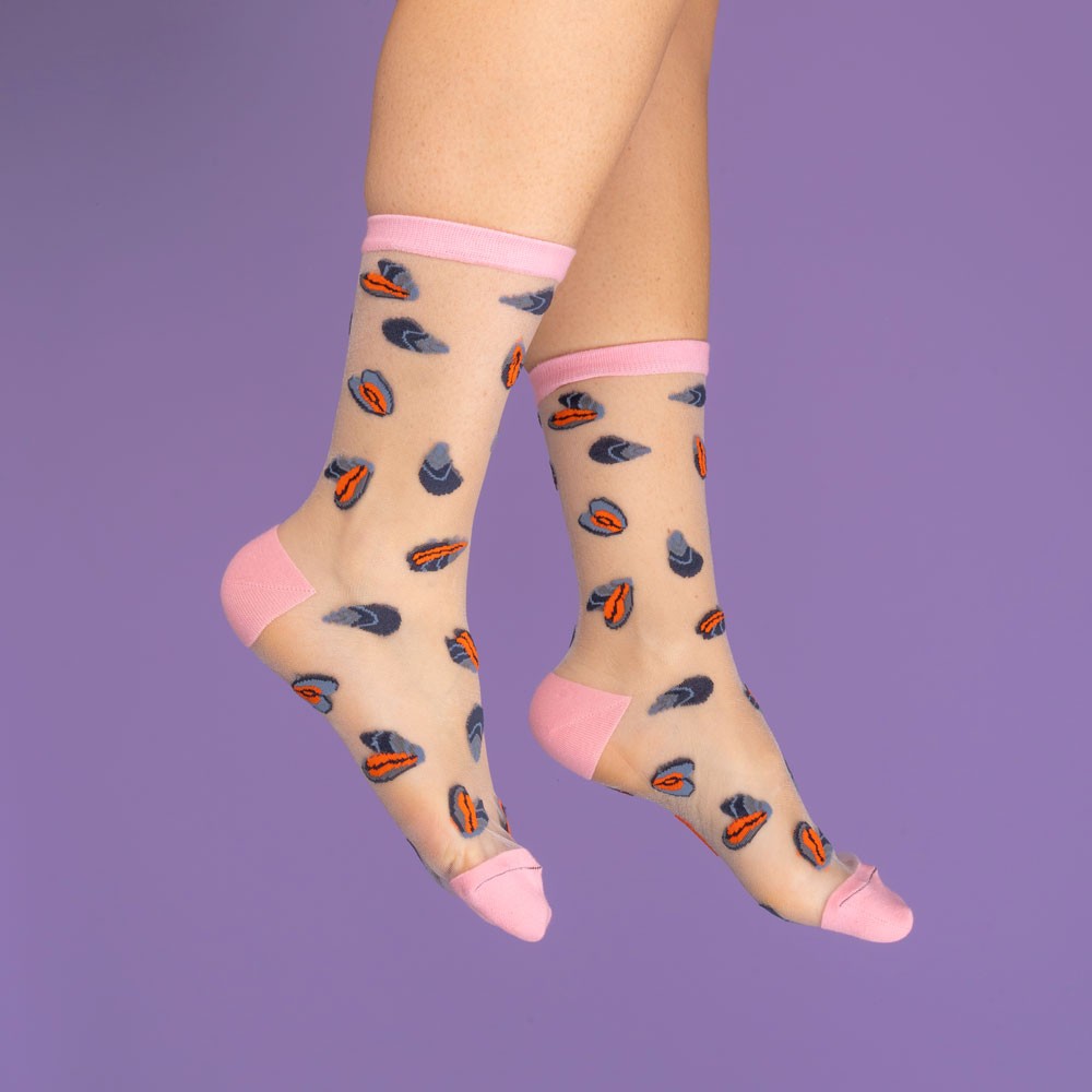 Mussel patterned Sheer Socks – Coucou Suzette